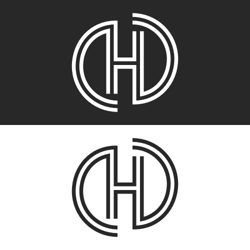 Black and White Letter H Vector Images (over 45,000)