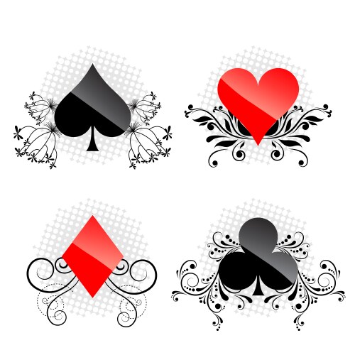 Card symbols Royalty Free Vector Image - VectorStock