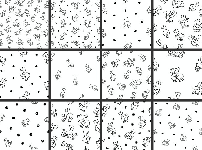 Cute happy key coloring page Royalty Free Vector Image