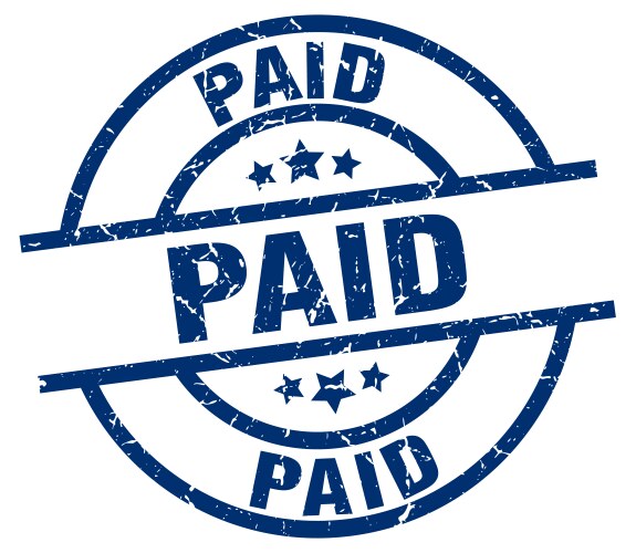 Paid Stamp Blue Vector Images (over 460)