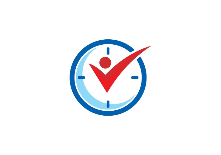 Time left logo design template element Royalty Free Vector