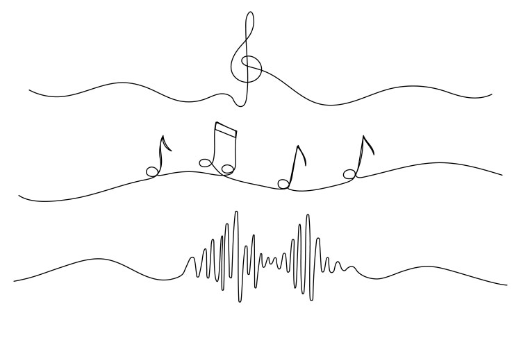 Continuous Line Music Note Vector Images (over 770)
