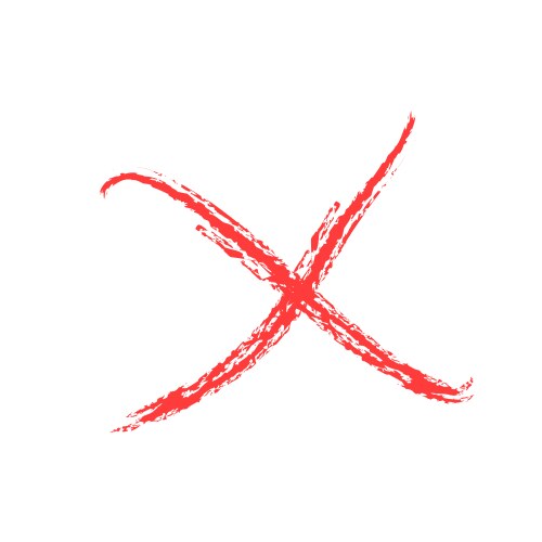 Red brush stroke underline Royalty Free Vector Image