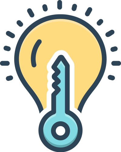 Key idea Royalty Free Vector Image - VectorStock