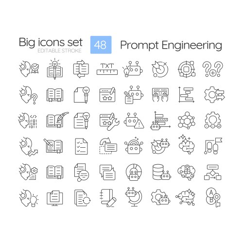 Prompt Engineering Vector Images (over 460)