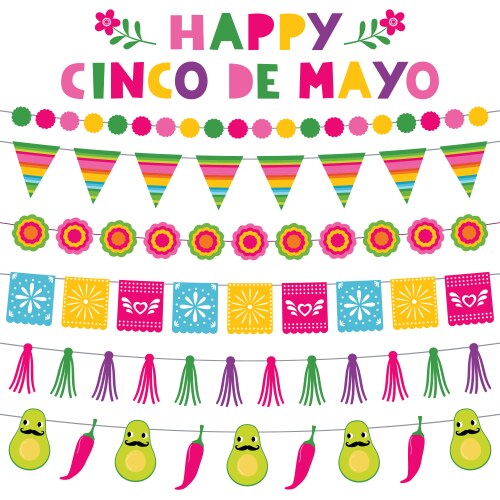 Mexican collection Royalty Free Vector Image - VectorStock