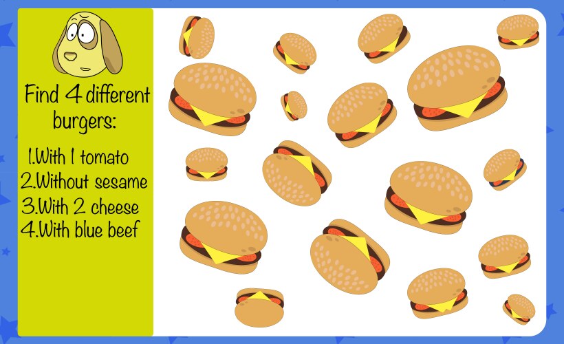 Spot the difference food Vector Images & Graphics for Commercial Use ...