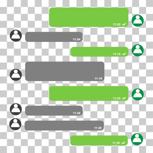 Whatsapp Text Bubble Vector Images (over 100)