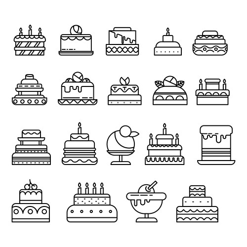 Cakes Outline Vector Images (over 53,000)