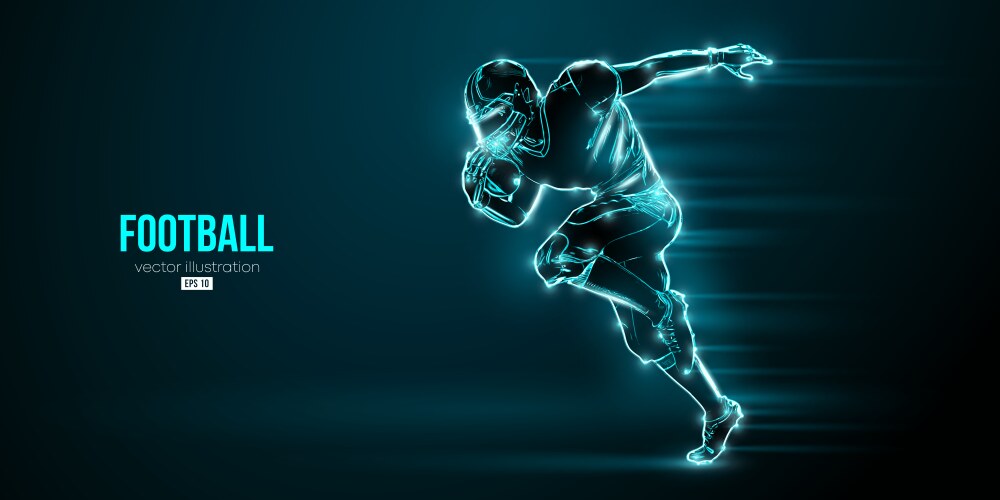 Dynamic Football Silhouette Royalty Free Vector Image