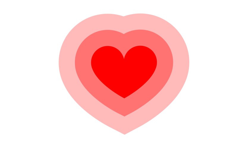 Heart icon romance love simple symbol Royalty Free Vector