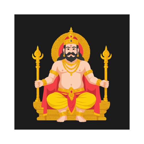 Onam king mahabali royal legacy prosperity Vector Image