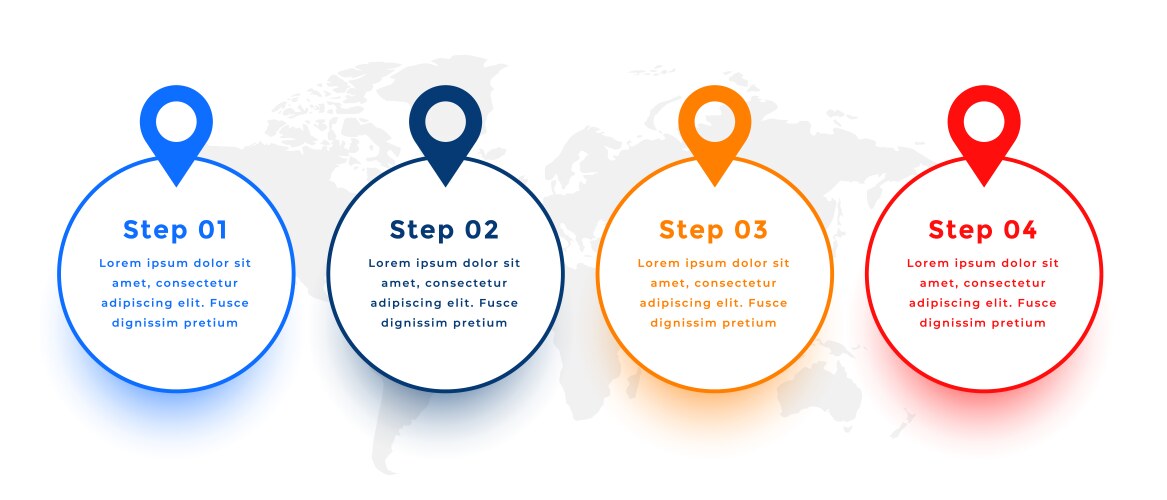 Stylish infographic business plan sequence layout Vector Image