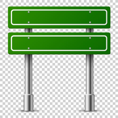 Traffic road realistic signs signage signal Vector Image