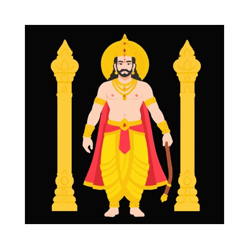 Onam king mahabali royal legacy prosperity Vector Image