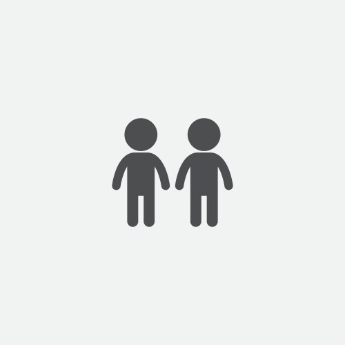 Friends icon friendship sign Royalty Free Vector Image