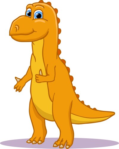 Cute Cartoon Carnotaurus Dinosaur – Royalty-Free Vector | VectorStock