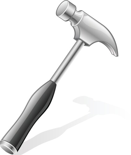 Hammer cartoon icon isolated Royalty Free Vector Image
