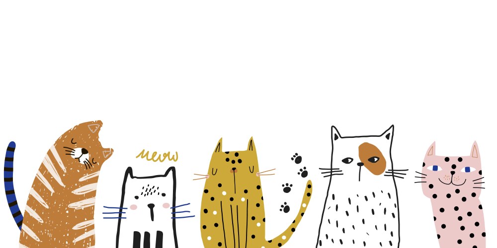 Cat Border Vector Images (over 3,200)