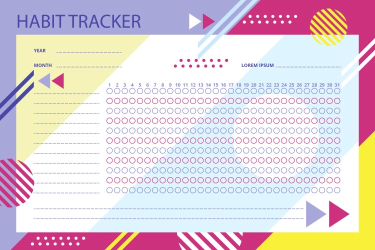 Habit Tracker Vector Images (over 780)