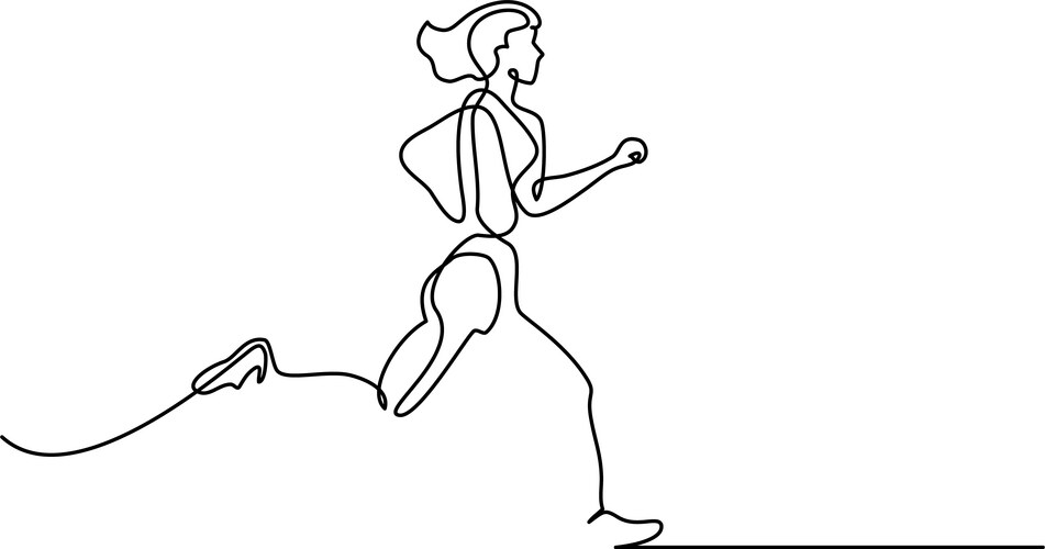 Running Woman Sketch Vector Images (over 1,600)