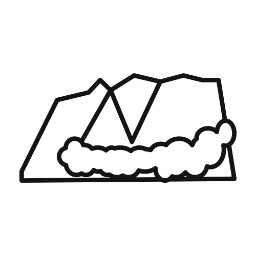Avalanche Symbol Hazard Vector Images (over 440)