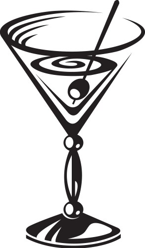 Drinking glass collection Royalty Free Vector Image