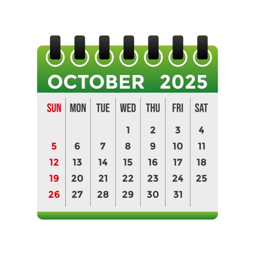 October 2025 Vector Images (over 2,700)