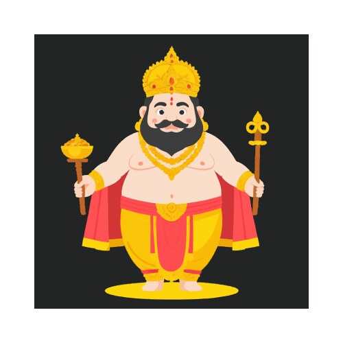 Onam king mahabali royal legacy prosperity Vector Image