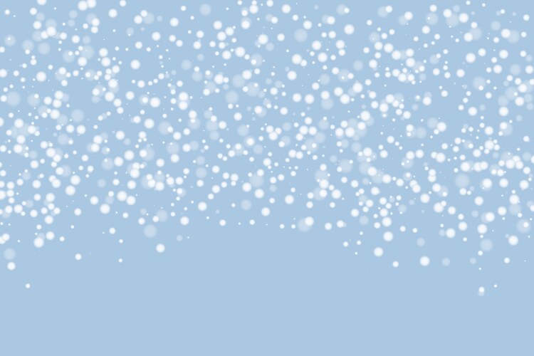 Falling snow frame corner pattern background Vector Image