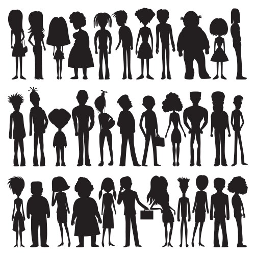 Cartoon Silhouette Vector Images (over 820,000)