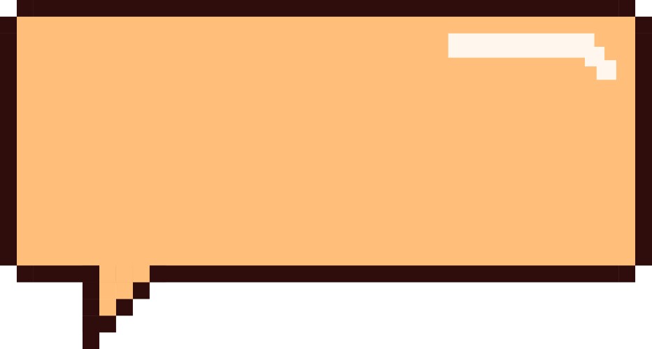 Pixel art speech bubble showing three dots Vector Image