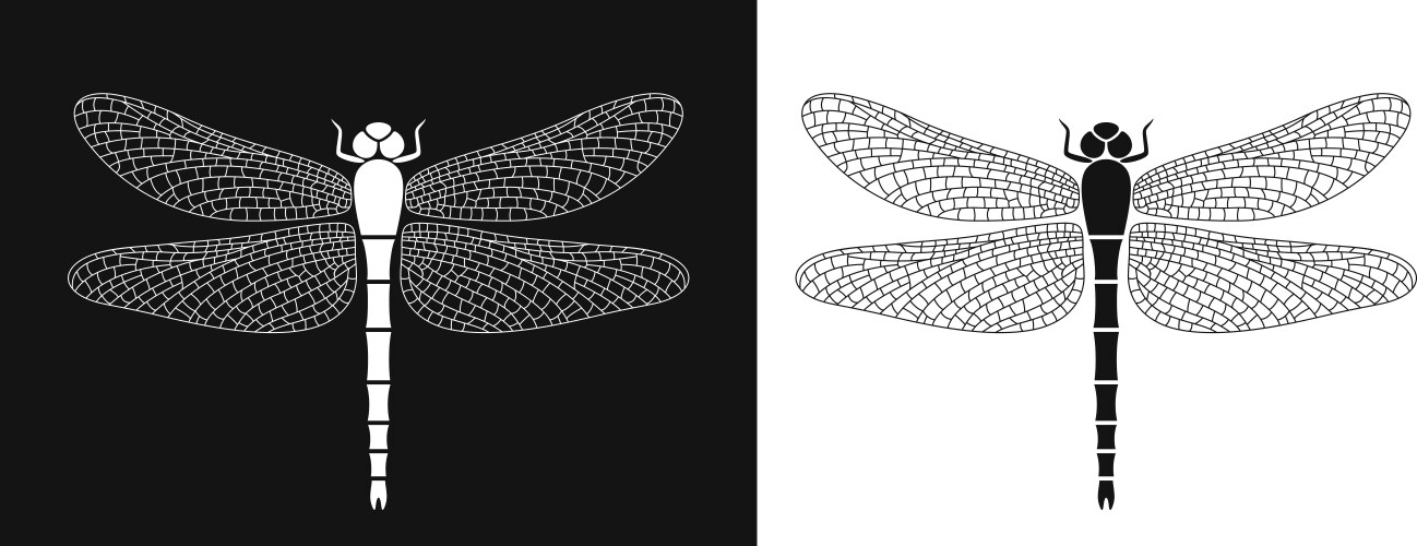 Dragonfly Outline Vector Images (over 3,600)