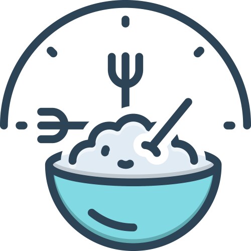 Meal breaks Royalty Free Vector Image - VectorStock