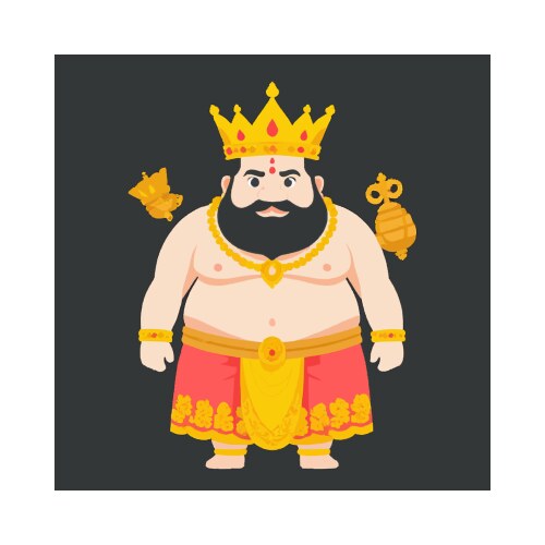 Onam king mahabali royal legacy prosperity Vector Image