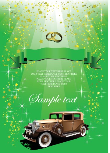 Car Wedding Poster Vector Images (over 250)