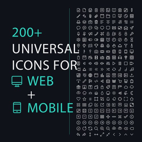 Set of universal icons 3 Royalty Free Vector Image