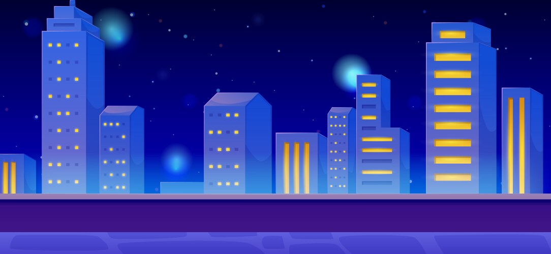 Cartoon Night Building Wallpapers Cartoon City Night Images Free