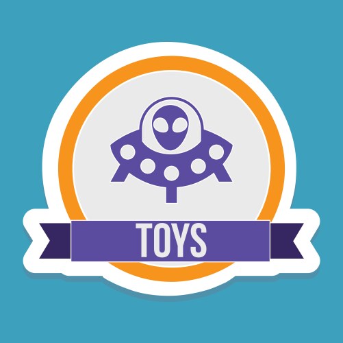 Kids Toys Logo - Playful Design Royalty Free Vector Image