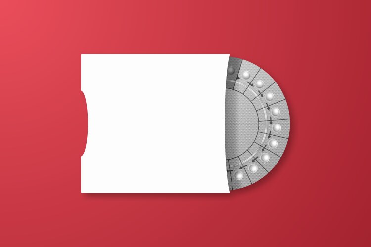 Birth control patch Royalty Free Vector Image - VectorStock