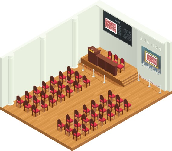 Classic hall design Royalty Free Vector Image - VectorStock