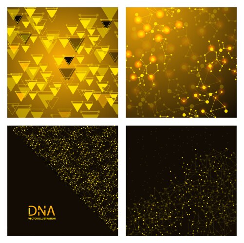 Network connection and dna eps10 Royalty Free Vector Image