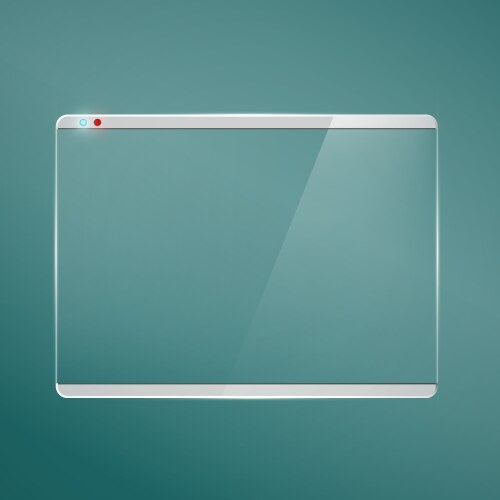 Reflection effect glossy transparent glass Vector Image