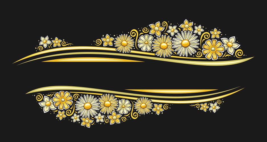 Horizontal Flower Border Vector Images (over 7,900)