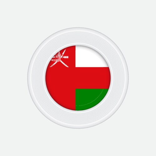 Oman national flag design Royalty Free Vector Image
