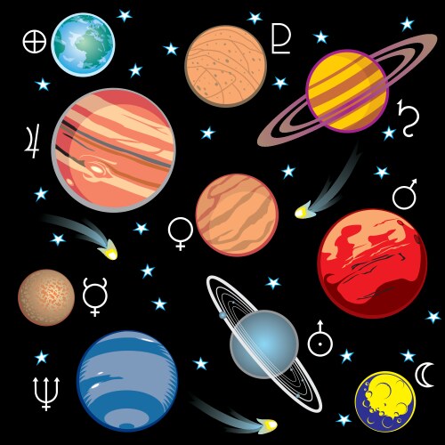 Pluto Planet Drawing Drawing Planet Pluto Vector Images (over 1,400)