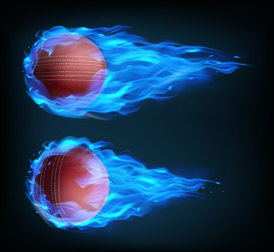 Fire Cricket Ball Vector Images (over 150)