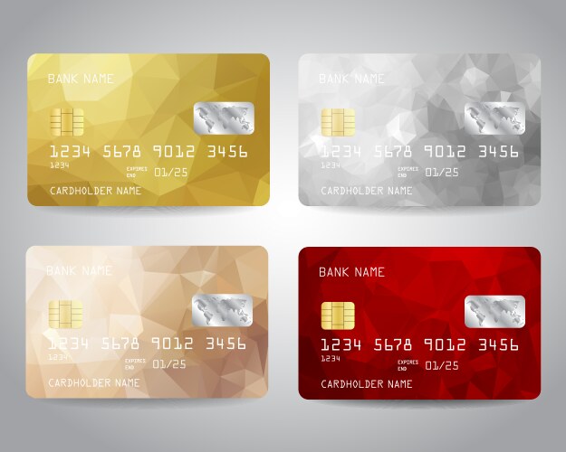 Credit cards Royalty Free Vector Image - VectorStock