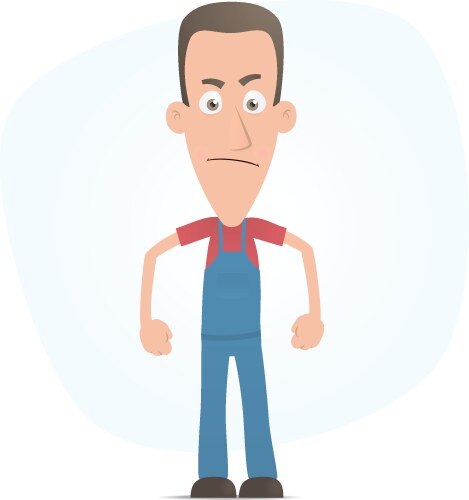 Angry doctor Royalty Free Vector Image - VectorStock