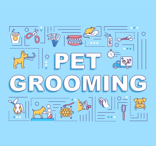 Grooming concept icon Royalty Free Vector Image